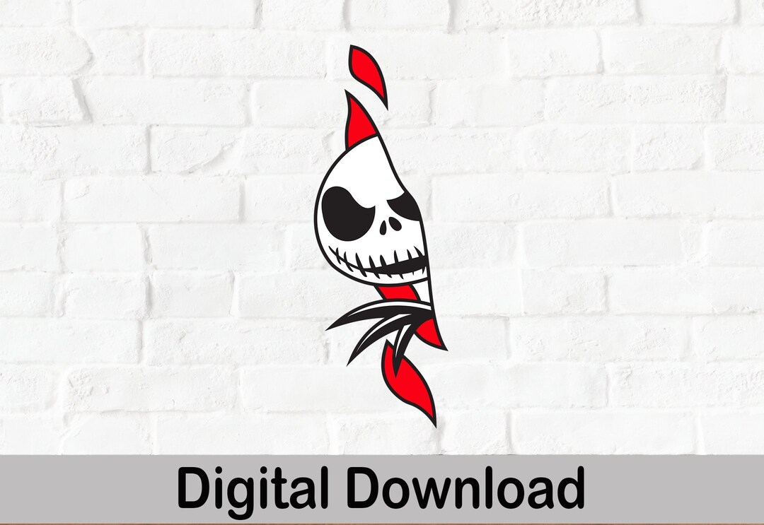 Candy Cane Jack Sellington, SVG and PNG Files, Cricut File. - Etsy