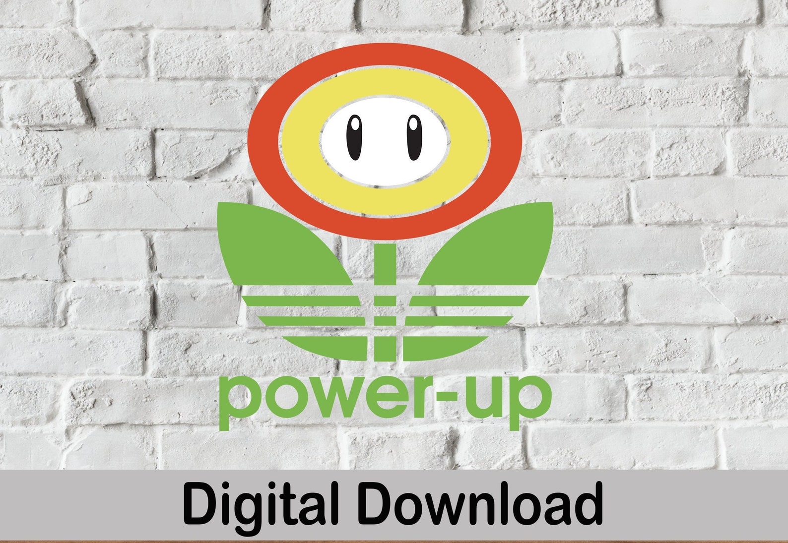 Power up Flower Vector, SVG and PNG Files, 5 Layers Clip Art - Etsy