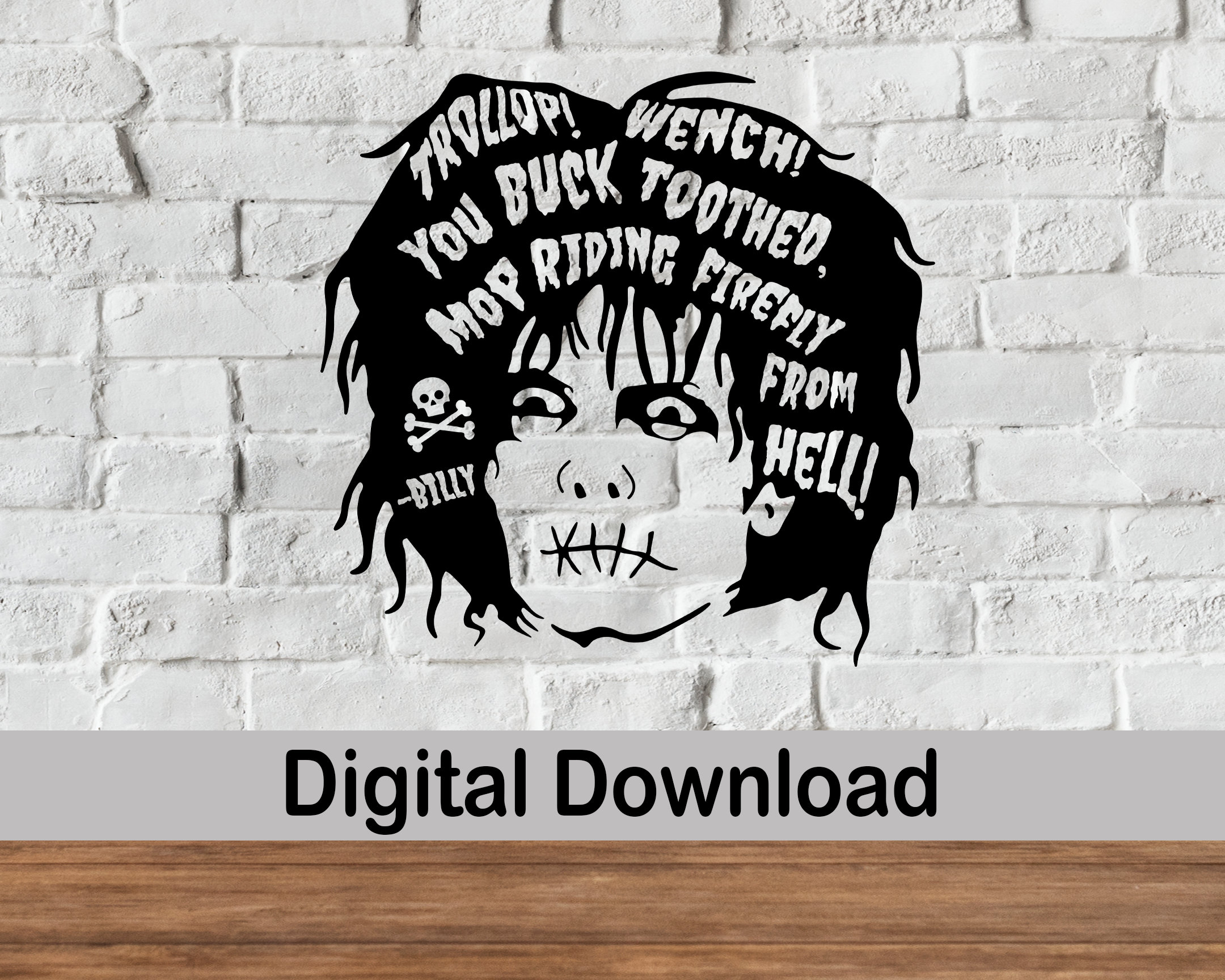 Billy Butcherson Svg Png Digital Download Hocus Pocus Svg - Etsy India