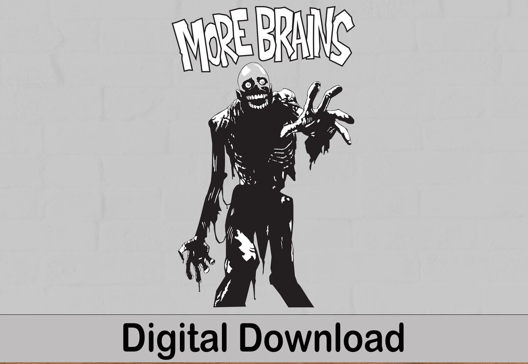 Tarman Halloween Zombie, More Brains, Image, 1 PNG Only, Sublimation ...