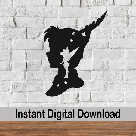 Peter Pan Silhouette Svg Instant Download Fairy Svg Fairy | Etsy