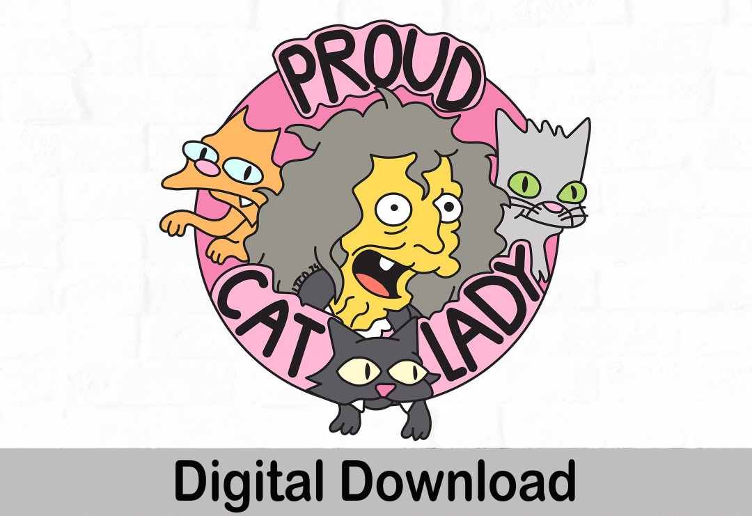 Proud Cat Lady Clip Art, PNG and SVG Files - Etsy