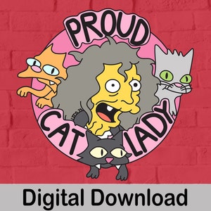 Proud Cat Lady Clip Art, PNG and SVG Files - Etsy