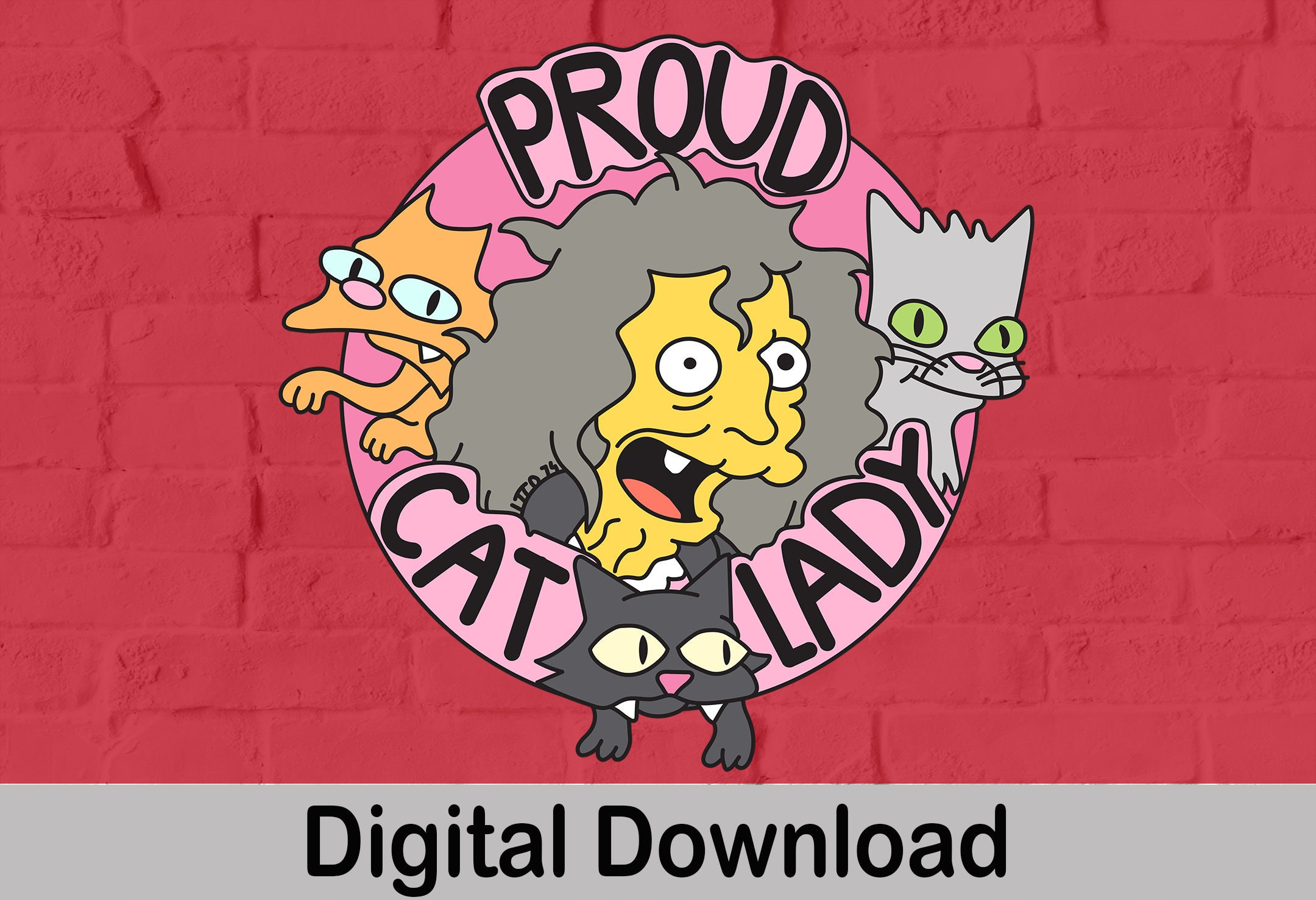 Proud Cat Lady Clip Art, PNG and SVG Files - Etsy