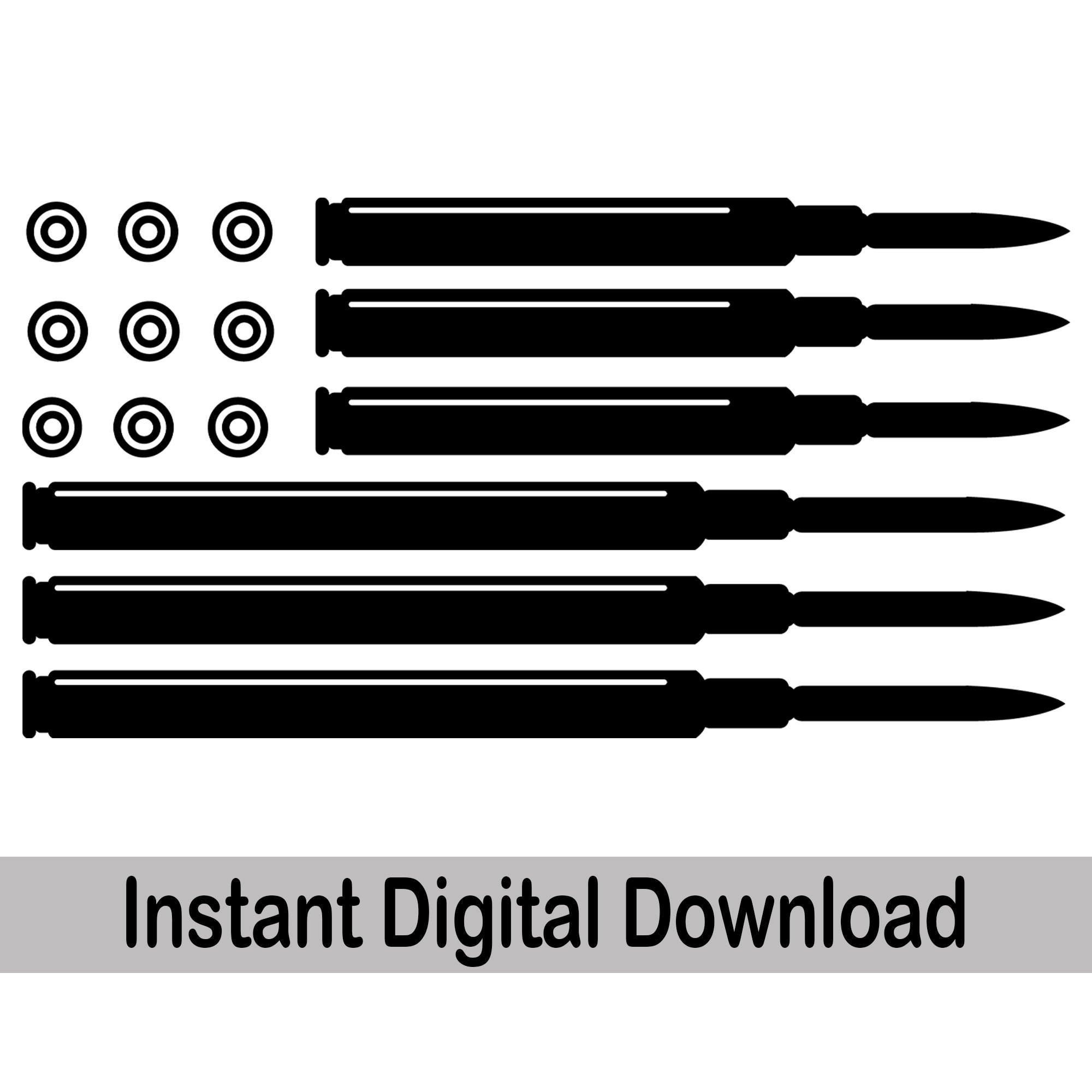 Bullet American Flag Svg Instant Download USA Flag SVG Flag | Etsy