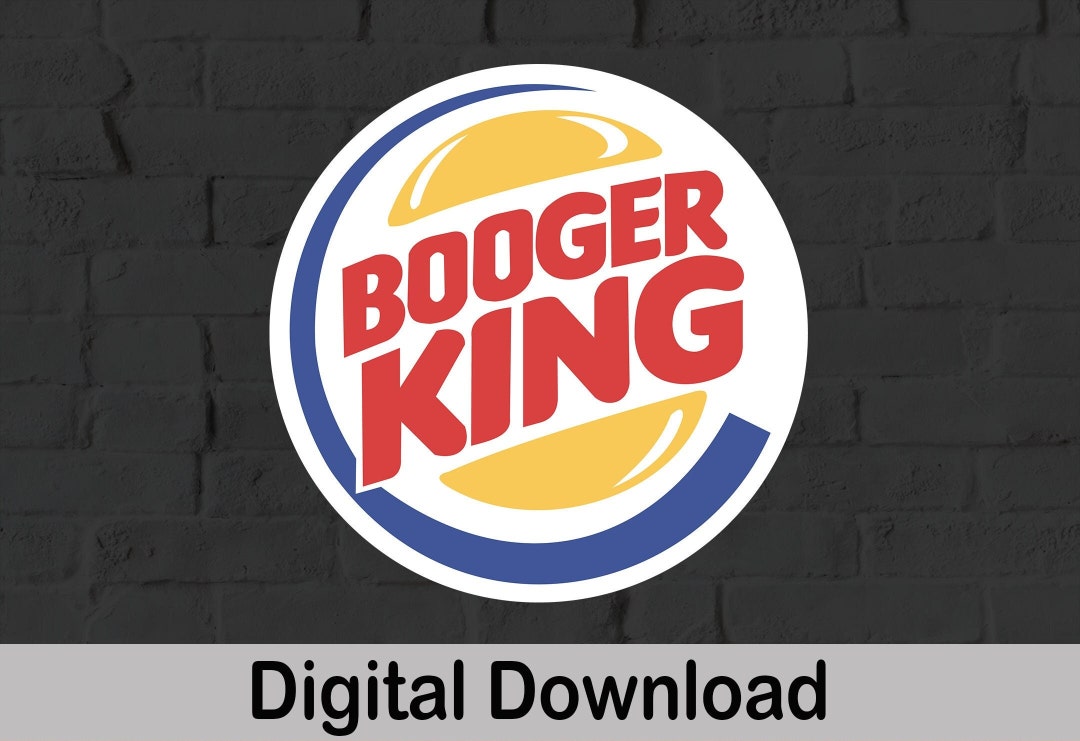 Booger King Parody, Spoof, Vector Image, SVG and PNG Files, Easy Layers ...