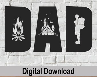 Camping Dad Svg - Etsy