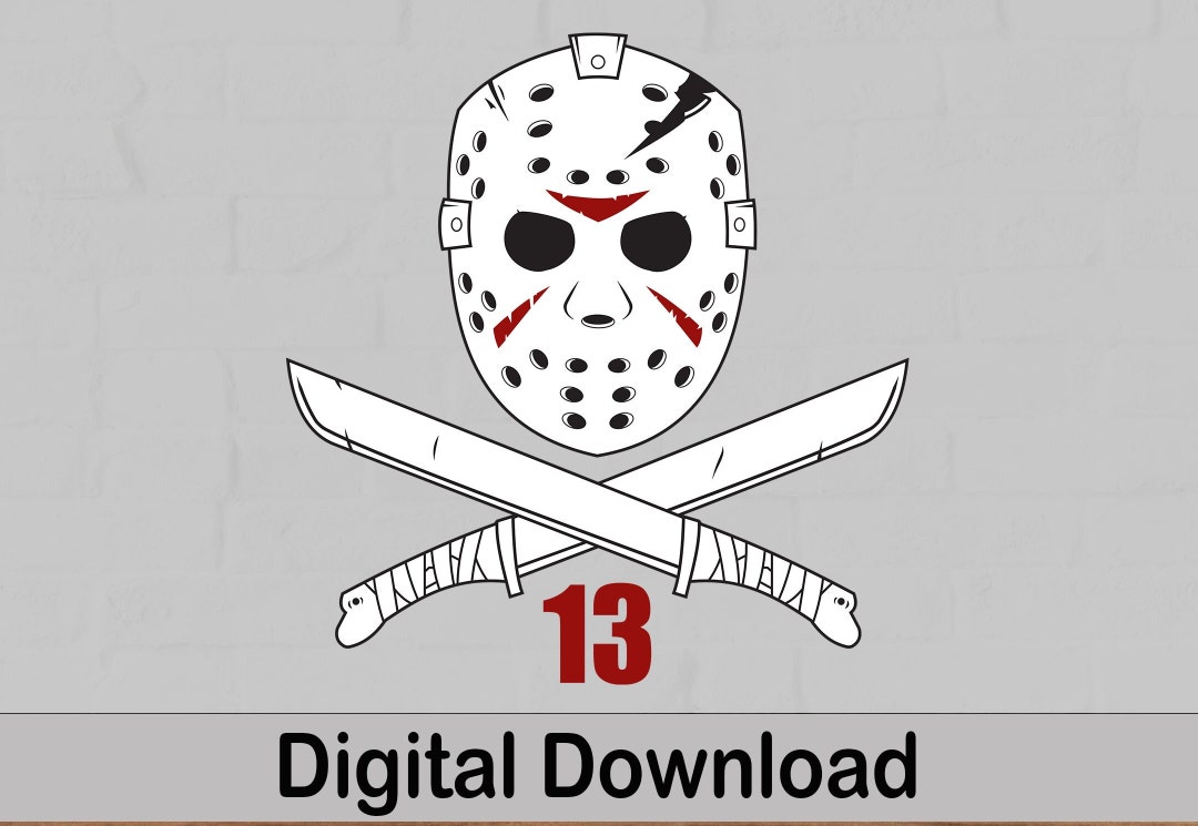 Jason 13 Clip Art, Vector Image, SVG and PNG Files, Cricut File. - Etsy