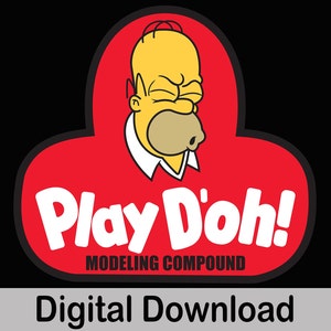Homer Play Doh Clip Art, SVG and PNG Files, Cricut File. - Etsy