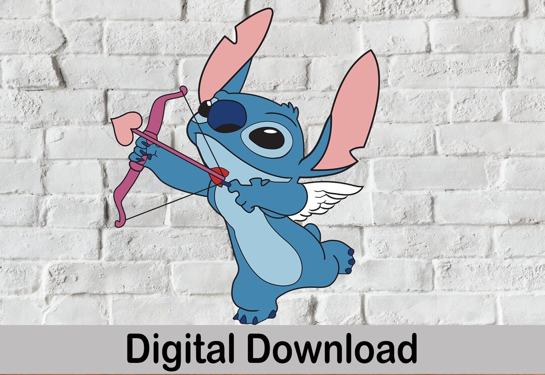 Cupid Stitch Svg, Angel Stitch Svg, Valentine's Day Svg, Valentine ...
