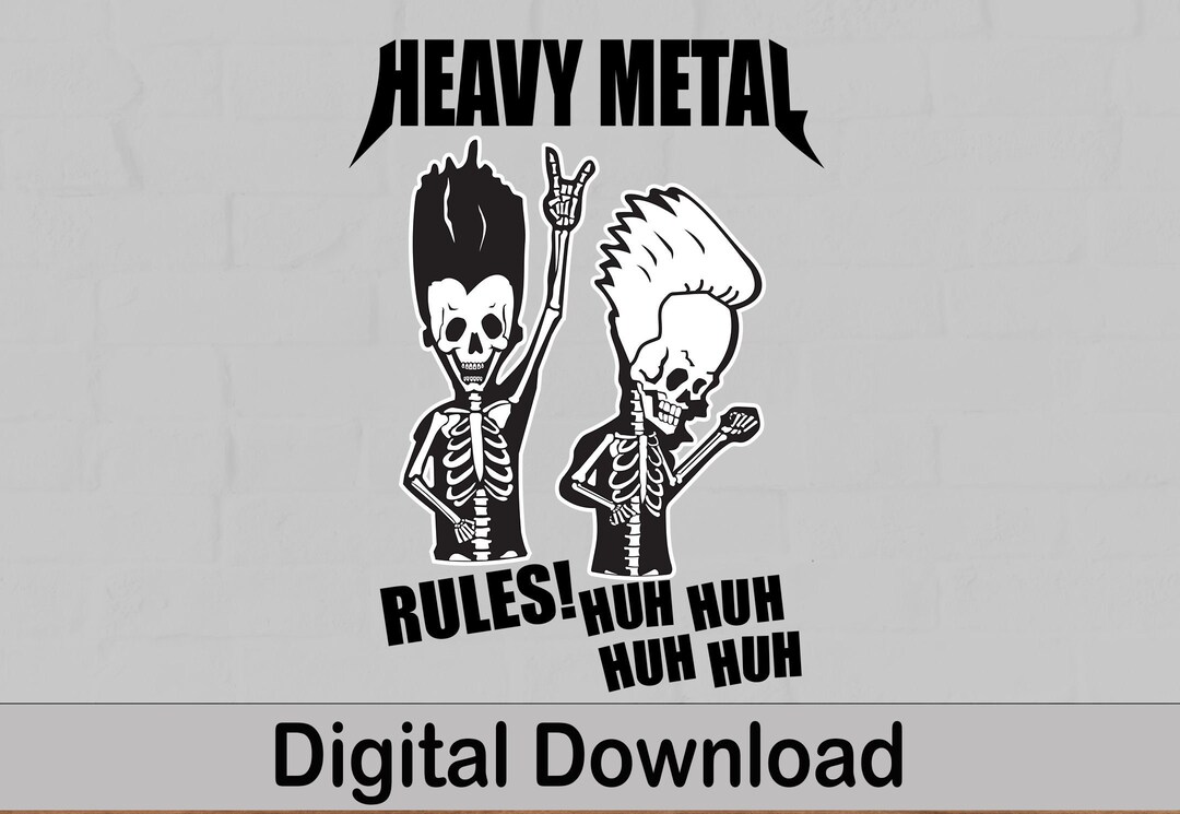 Heavy Metal Rules, Rocks, Vector Image, SVG and Png File, Cricut File ...