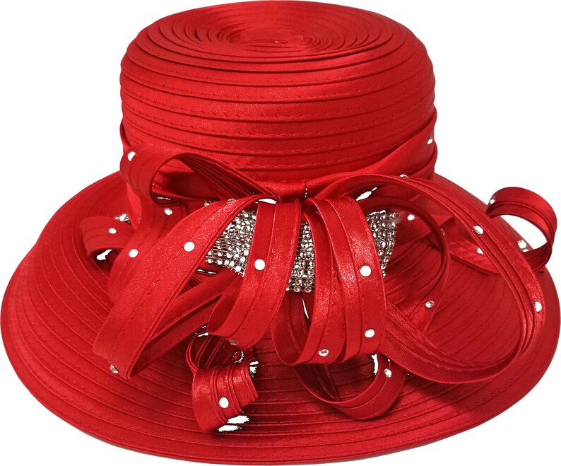 New Fancy Dress Hat Church Hat Derby Hat Satin Hat Wedding Hat Party ...