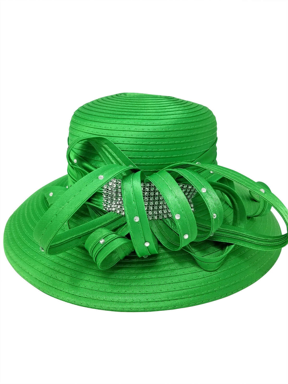 New Fancy Dress Hat Church Hat Derby Hat Satin Hat Wedding Hat Party ...