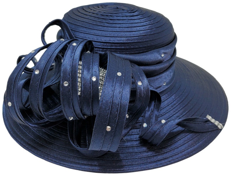 New Fancy Dress Hat Church Hat Derby Hat Satin Hat Wedding Hat - Etsy