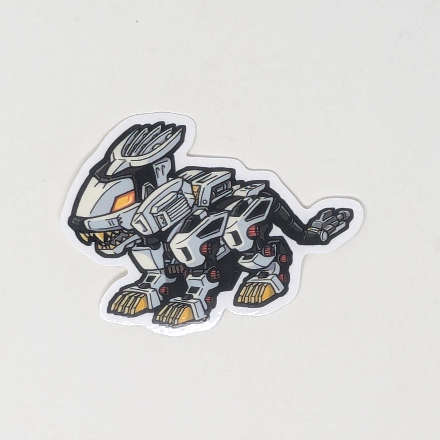Chibi Zoids Vinyl Stickers - Liger Zero, Shadow Fox, Berserk Fury, and ...