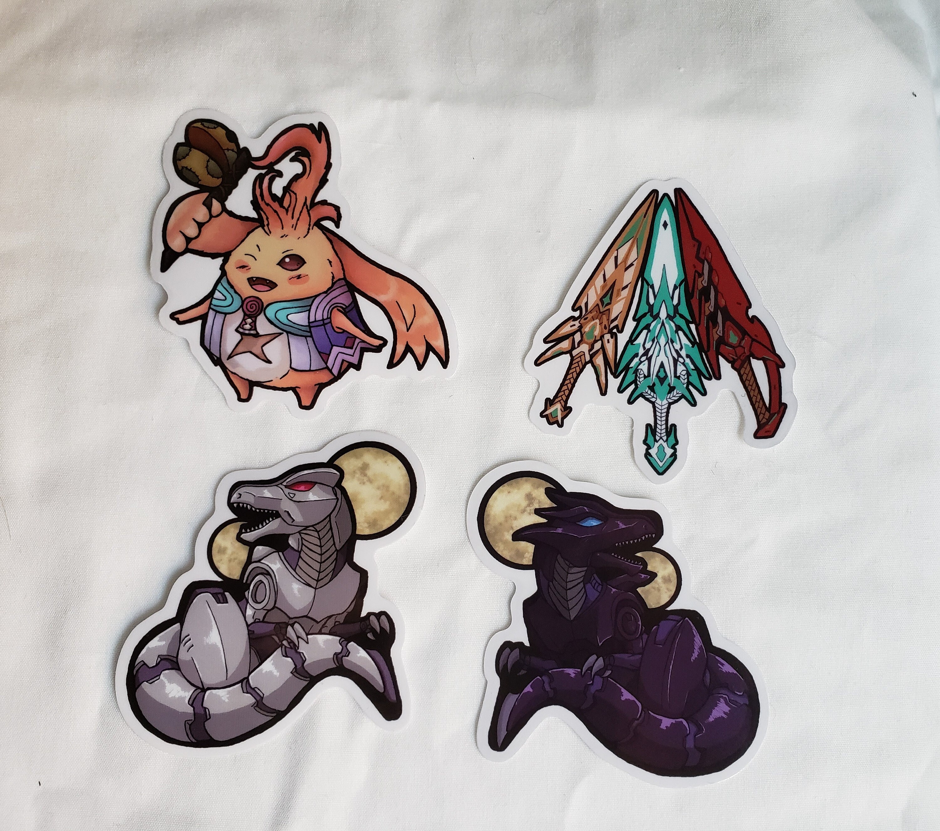 Xenoblade and Zoids Vinyl Stickers Heropon Riki Aegis Blades - Etsy
