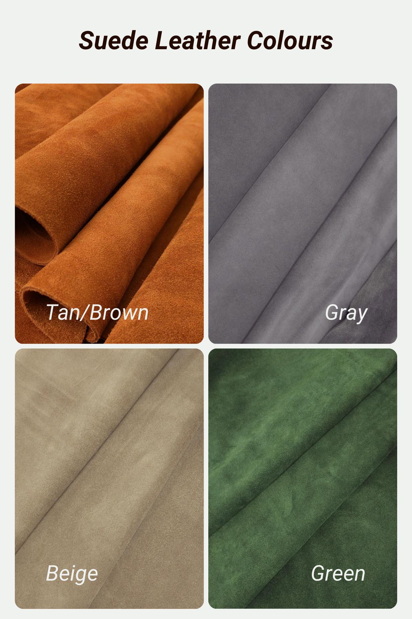 Personalized Sand Color Suede Leather Custom Phone Bag Slim Mobile ...