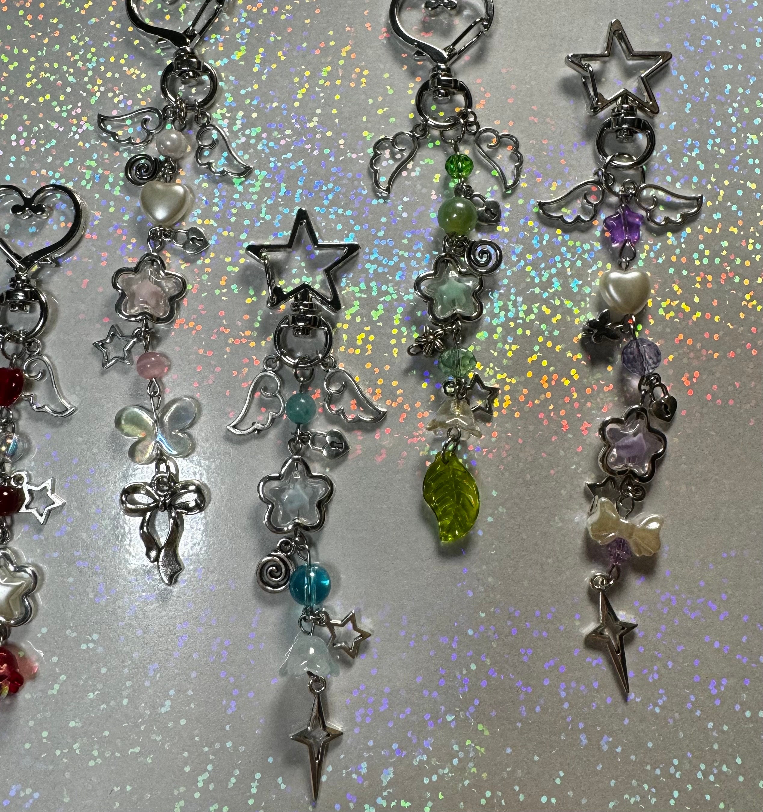 Cute & Colorful Y2k Kawaii Angel Keychains / Bag Charms - Etsy