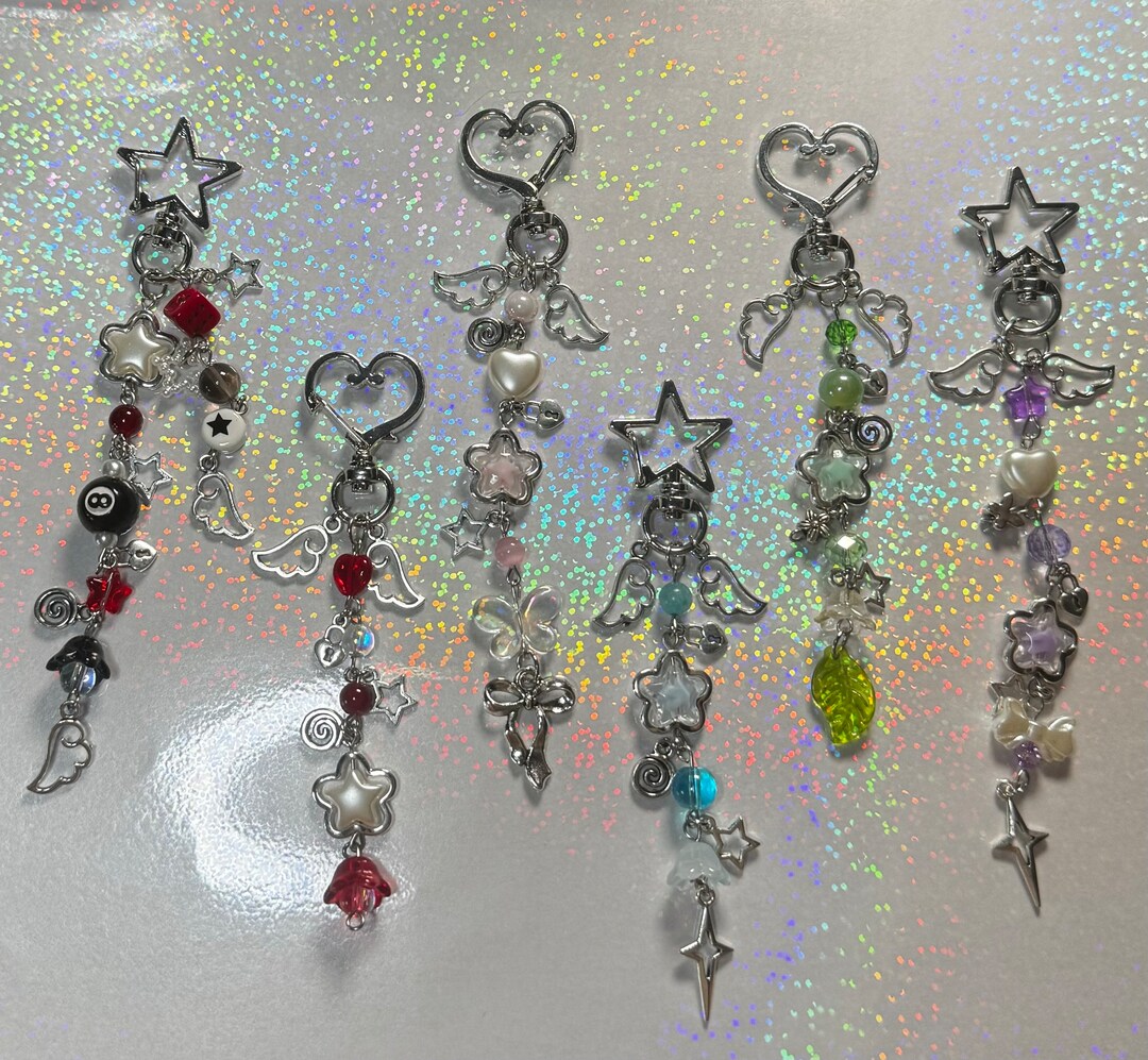 Cute & Colorful Y2k Kawaii Angel Keychains / Bag Charms - Etsy