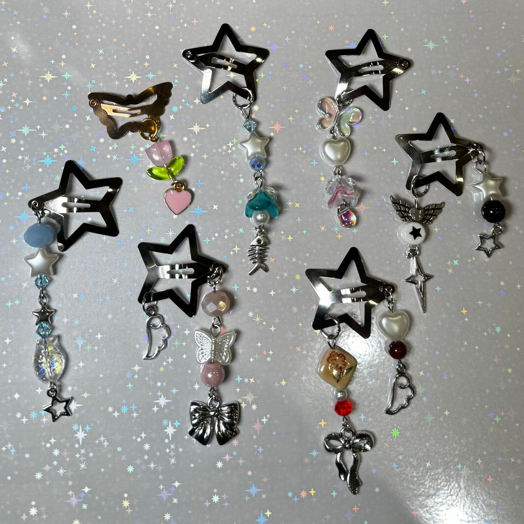 Beaded Star Hair Clips Hair Barrettes - Etsy