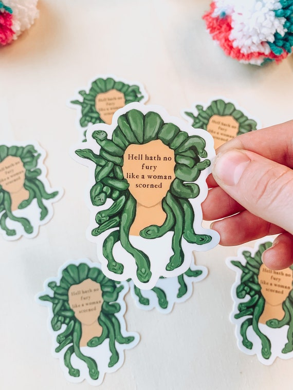Women Empowerment Sticker Feminist Sticker Medusa - Etsy