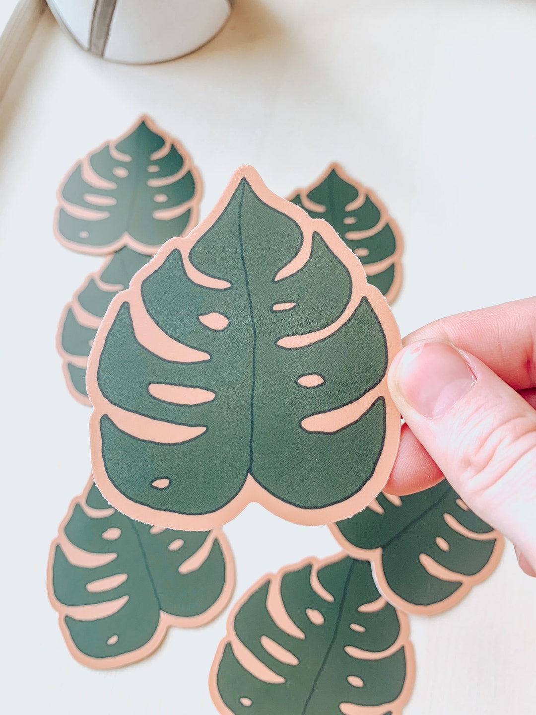 Monstera Leaf - Plant Sticker - Waterproof Sticker - Gifts for Her ...