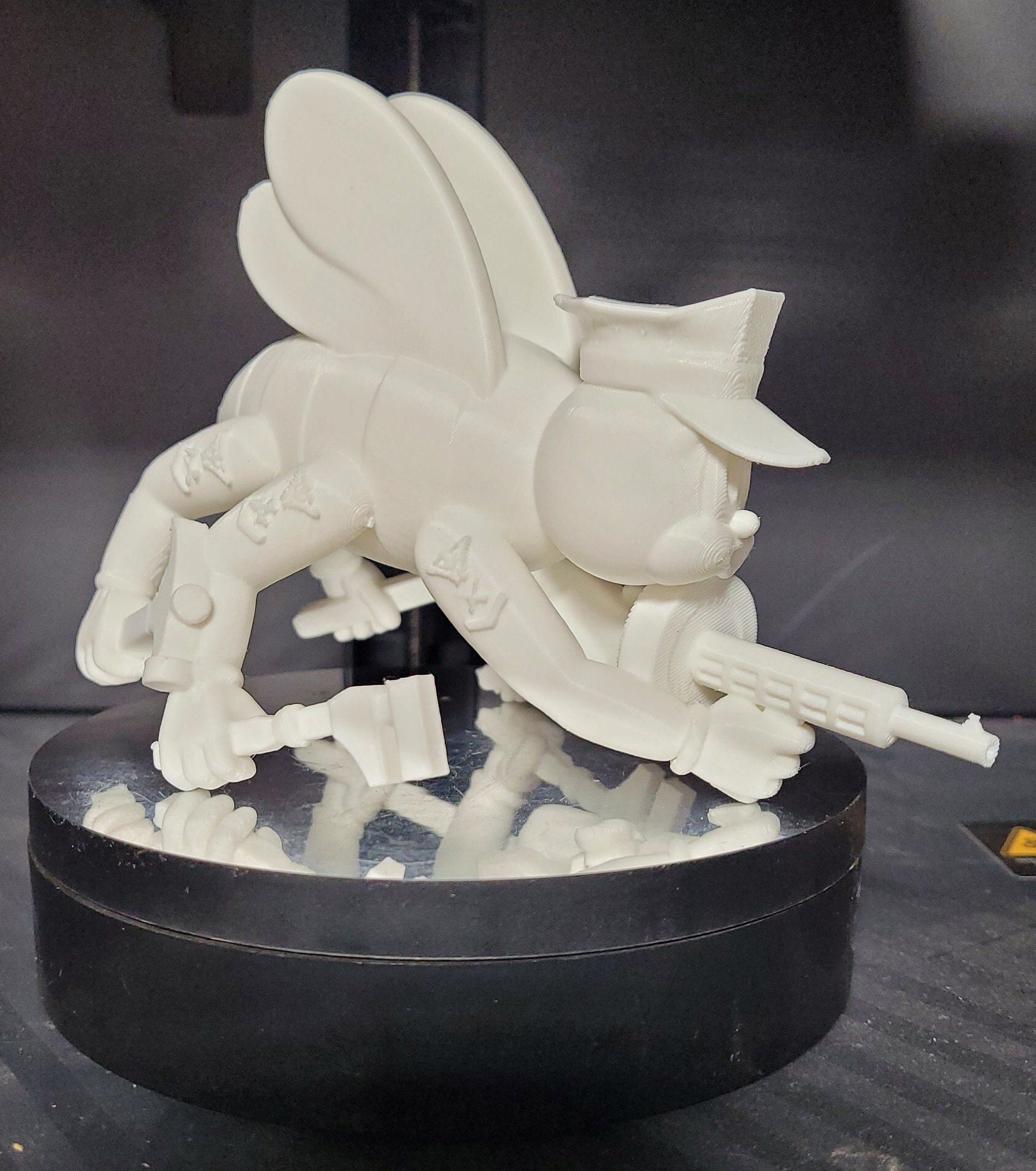 Paintable-navy Seabee 8 Point 3D Printed Model small - Etsy