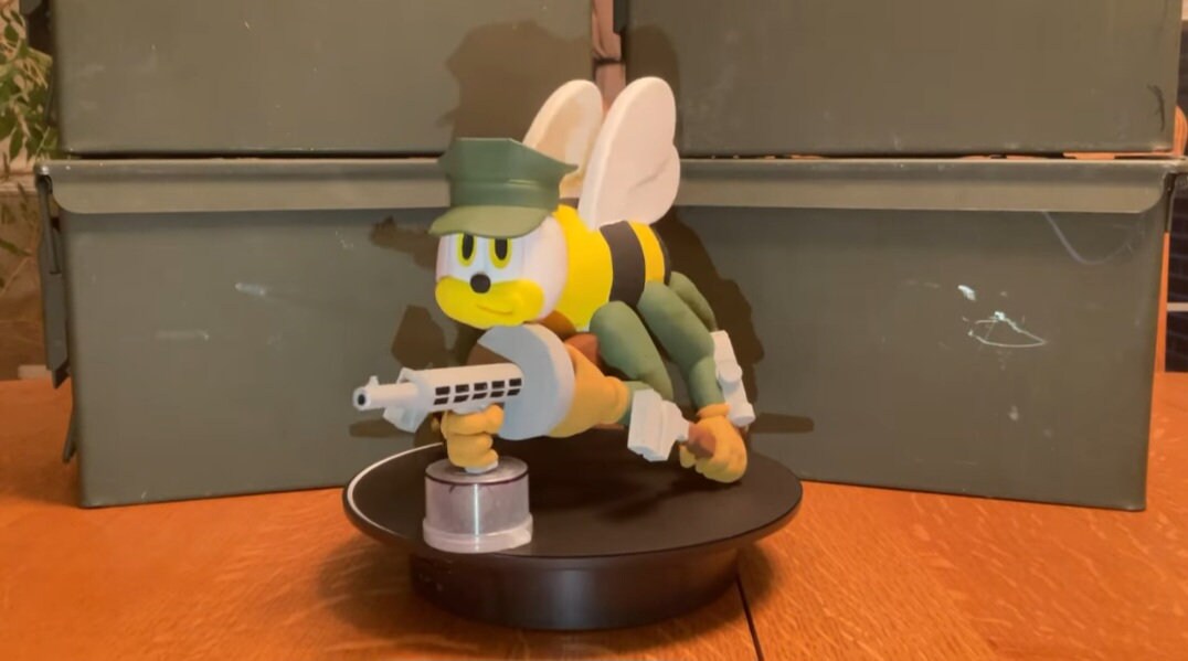 Navy Sea Bee Paintable 3D Model With 8 Point Soft Hat. (LARGE) - Etsy
