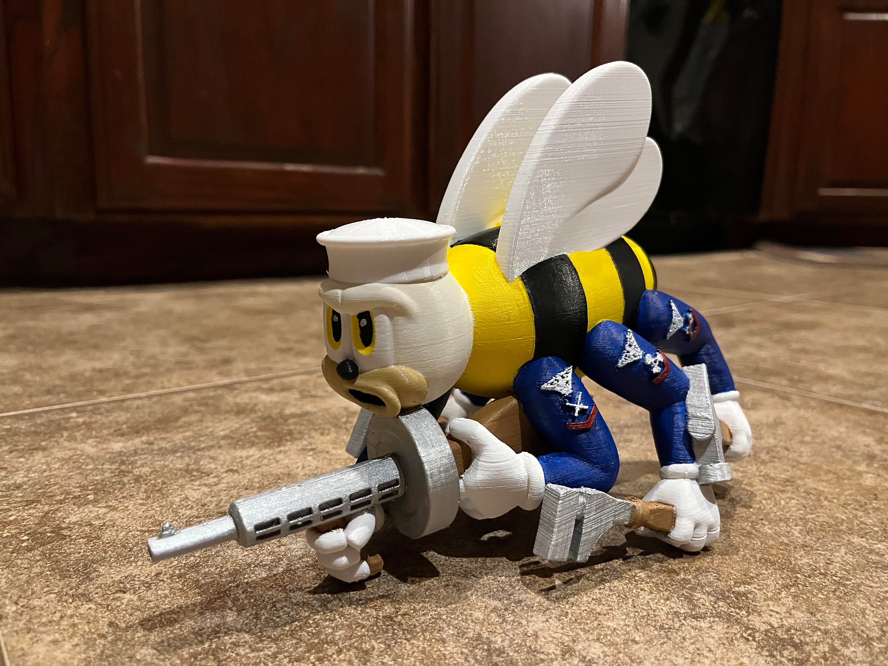 Navy Sea Bee Paintable 3D Model. - Etsy