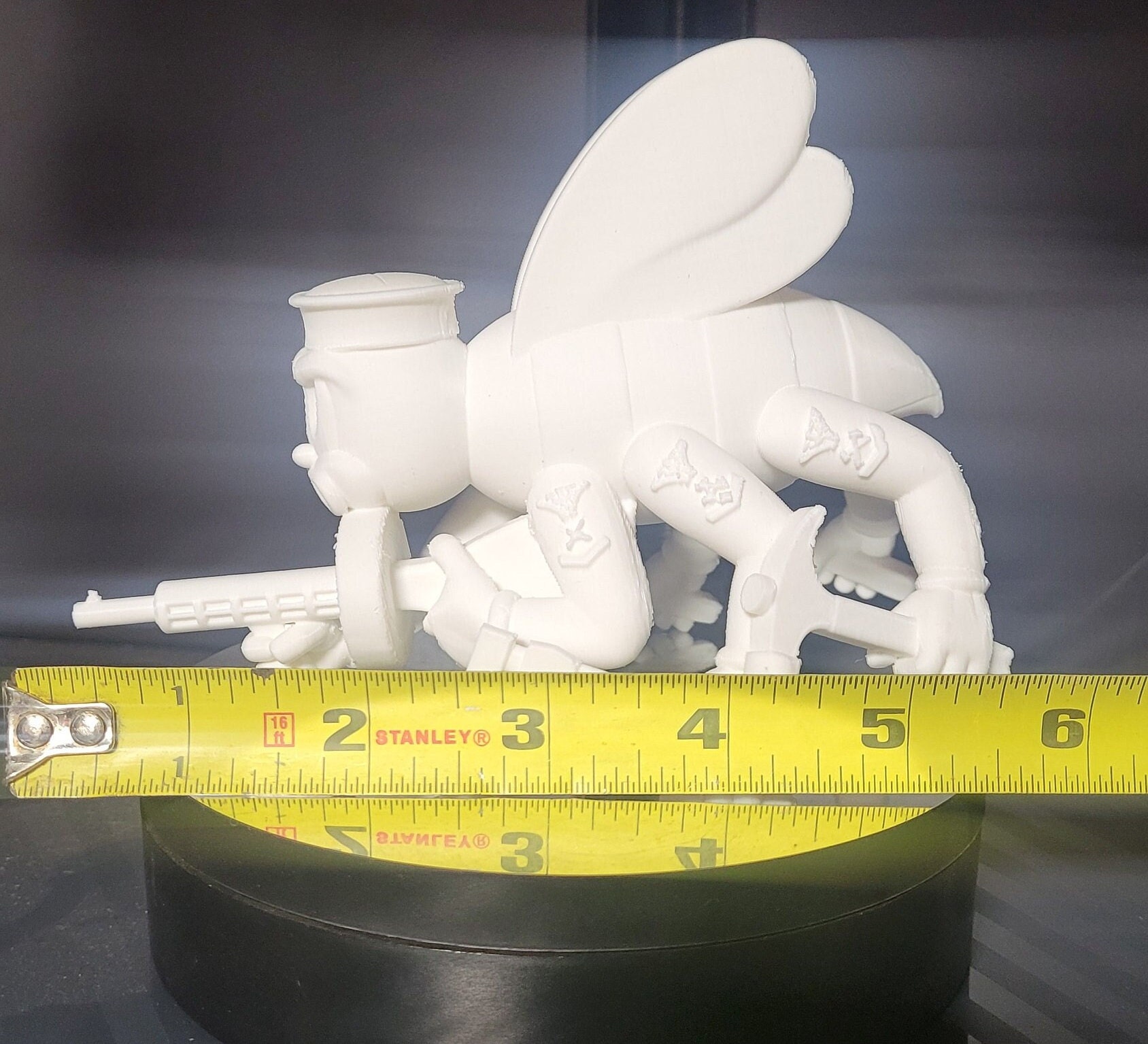 Paintable-navy Seabee 3D Printed Model (small) - Etsy