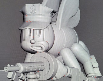 Paintable-navy Seabee 8 Point 3D Printed Model small - Etsy