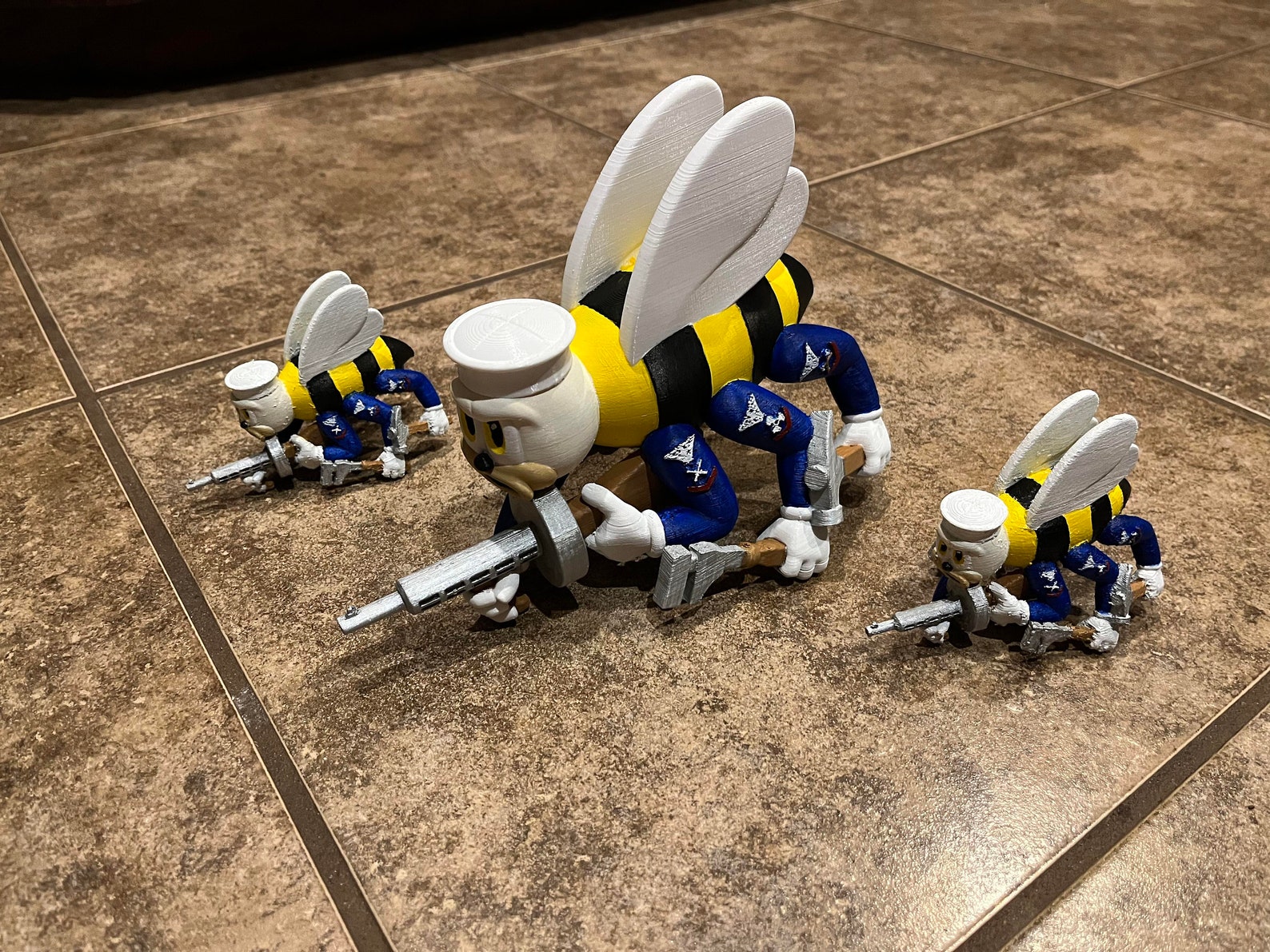 Paintable-navy Seabee 3D Printed Model small - Etsy