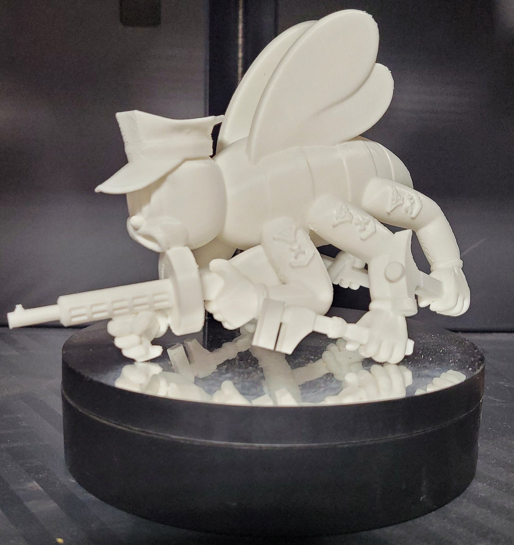 Paintable-navy Seabee 8 Point 3D Printed Model small - Etsy