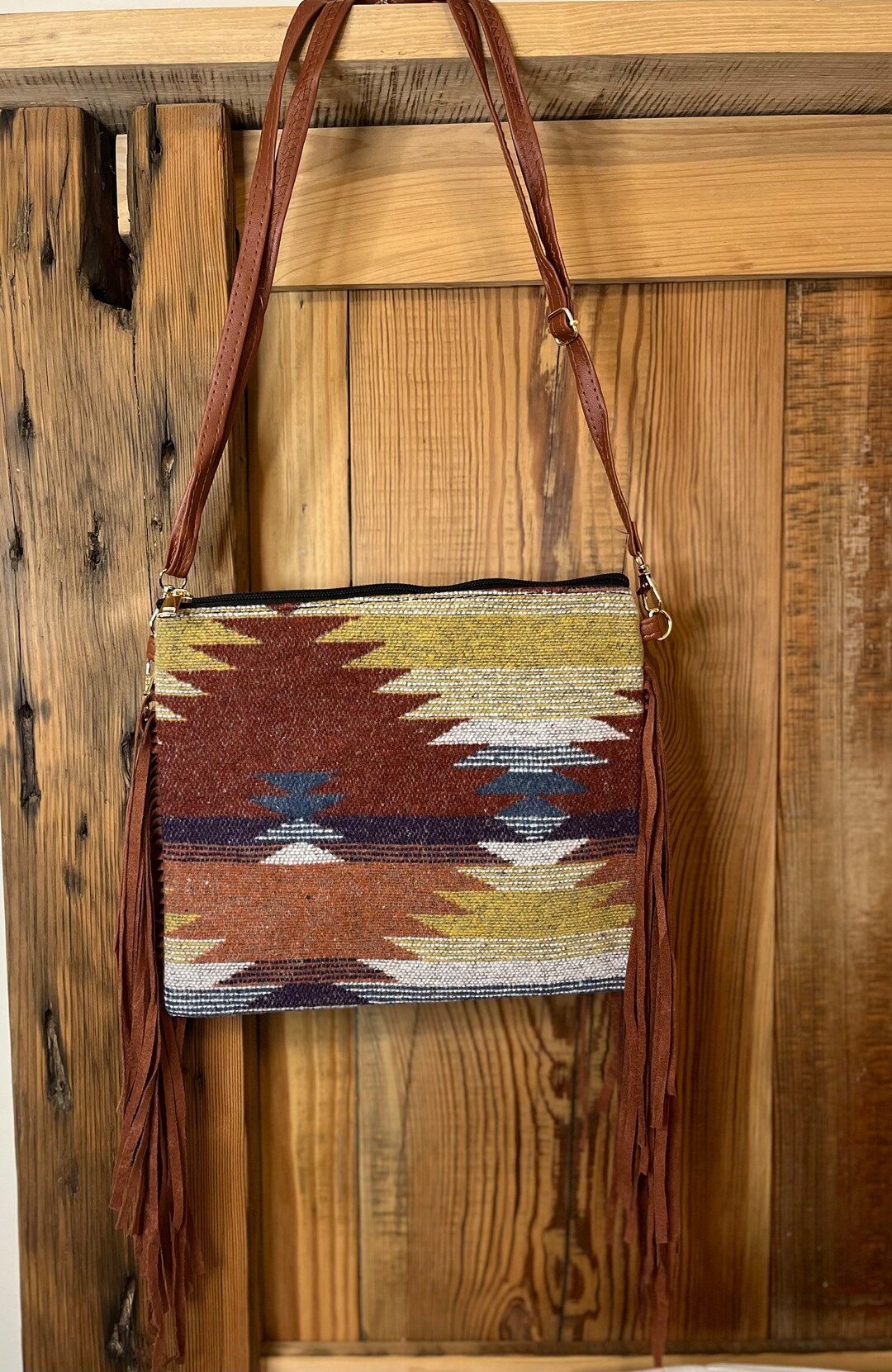 Fringe Crossbody Bag/purse/western Pattern Clutch Purse/ Western Purse ...