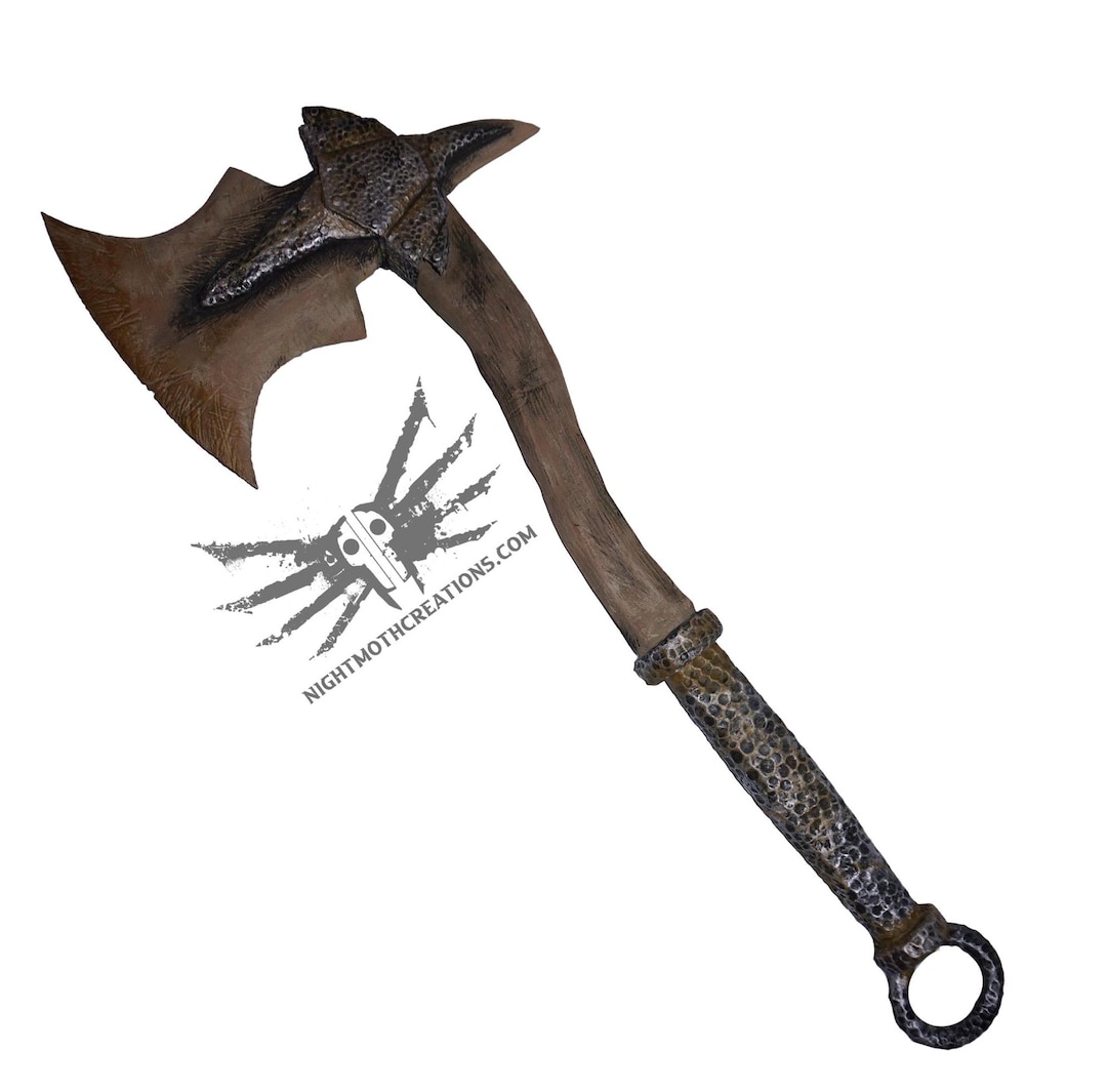 Skyrin Dragon Bone Axe , Realistic Size | Viking | Ancient Nord Weapon ...