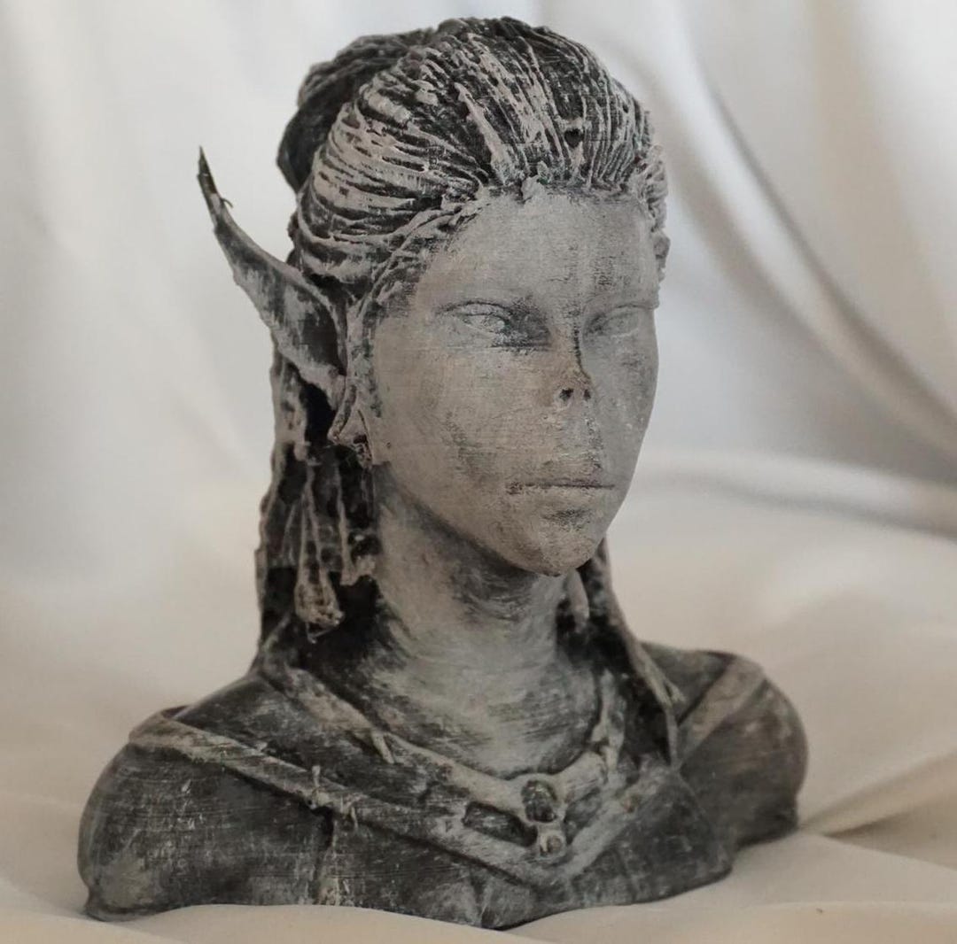 BG - Lae'zel Bust Statue Full Coverage | Art Piece | Tabletop ...