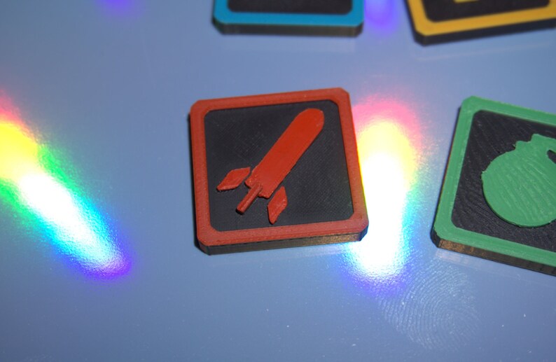 Quake 3 Arena Weapon Icons, Ornaments, Keychains, Fridge Magnets, Pins ...