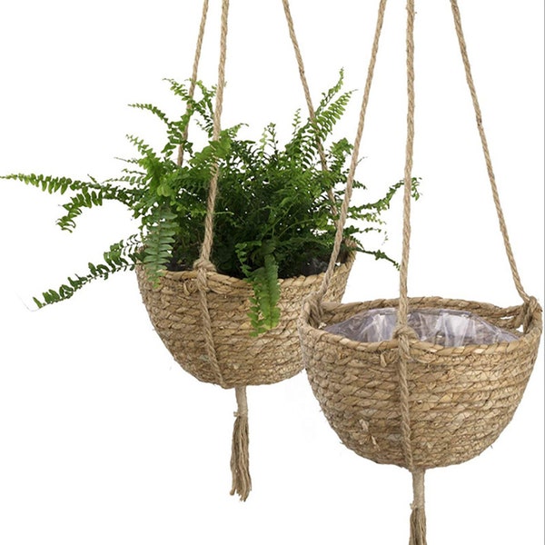 Rope Hanging Planter - Etsy