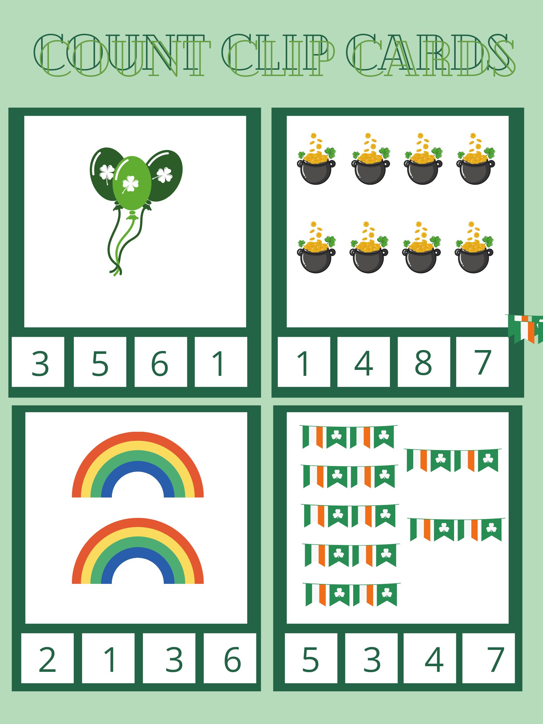 St. Patrick Day Themed Preschool Practice - Etsy