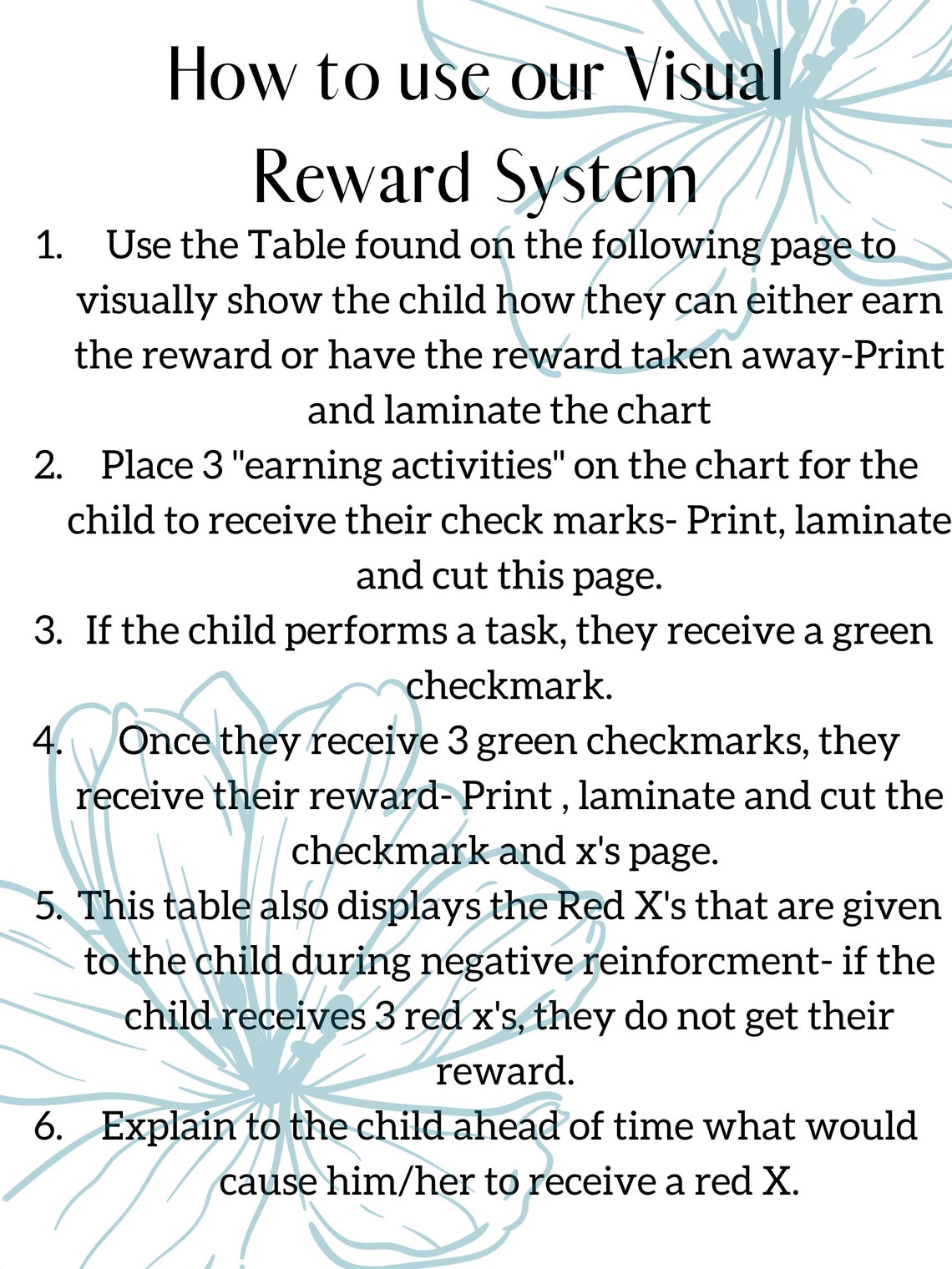 Visual Reward Chart for Children on the Autism Spectrum - Etsy