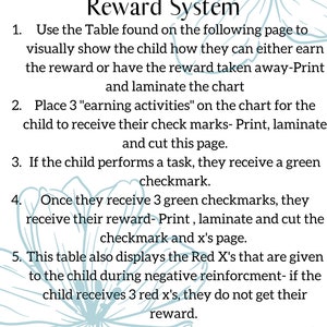 Visual Reward Chart for Children on the Autism Spectrum - Etsy