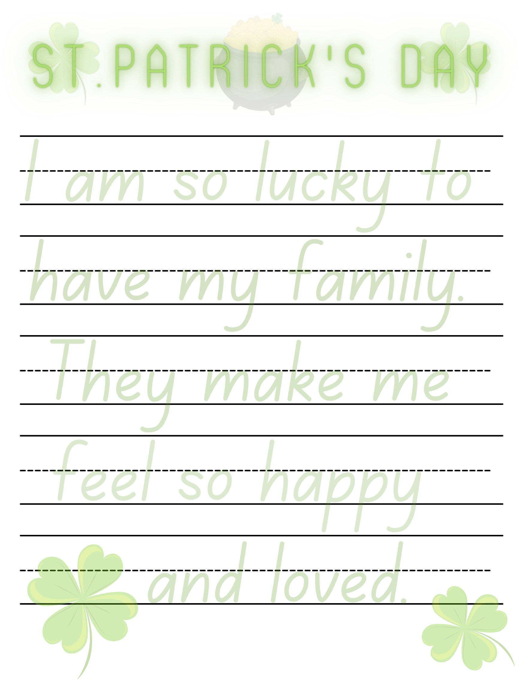 St. Patrick Day Themed Preschool Practice - Etsy