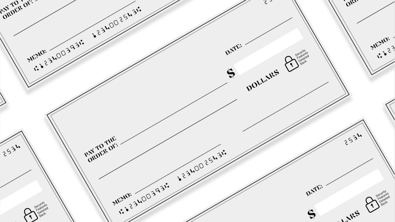 Giant Check - Fundraiser Check - Charity Check - Blank Check - Template ...