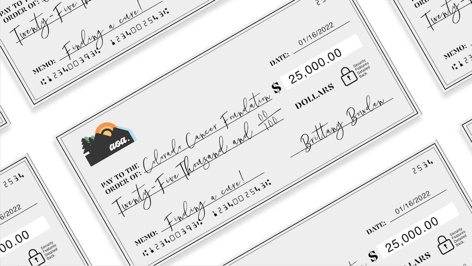 Giant Check - Fundraiser Check - Charity Check - Super Size - Blank ...