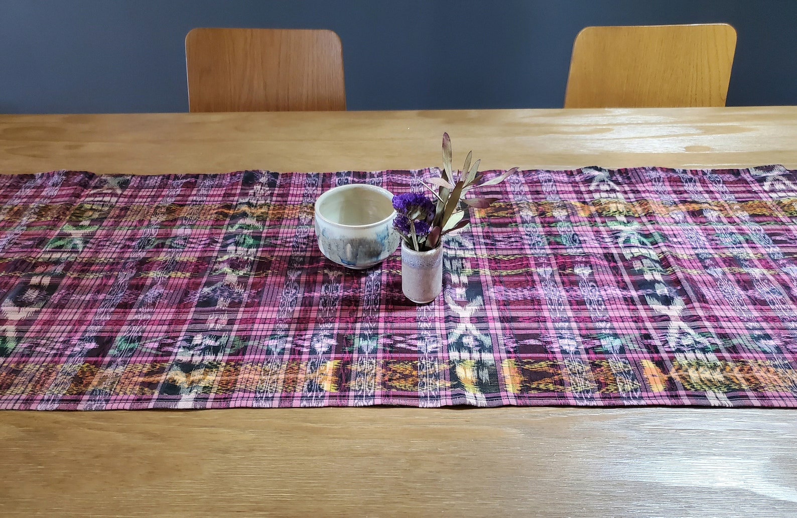 Vintage Guatemalan Table Runner, Handwoven Maya Textile, Boho Home ...