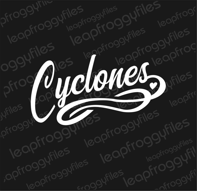 Cyclones Mascot Swirly Design/cyclones School Mascot/cyclone Travel ...