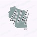 Wisconsin Area Code 414 Area Code 414 Svg File/svg Png Eps Dxf ...