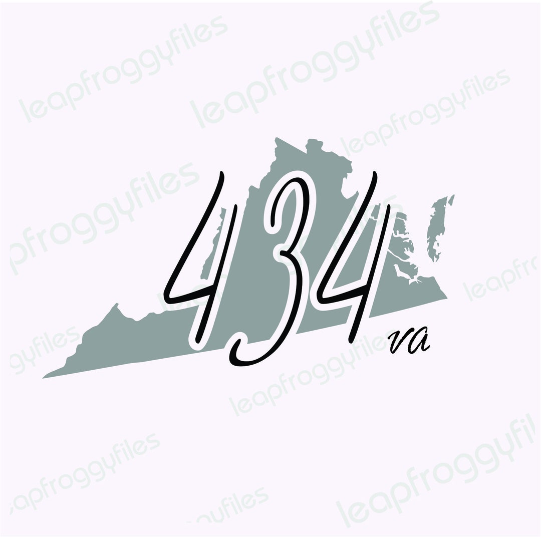 Virgina Area Code 434 Area Code 434 Svg File/svg Png Eps Dxf/virginia ...
