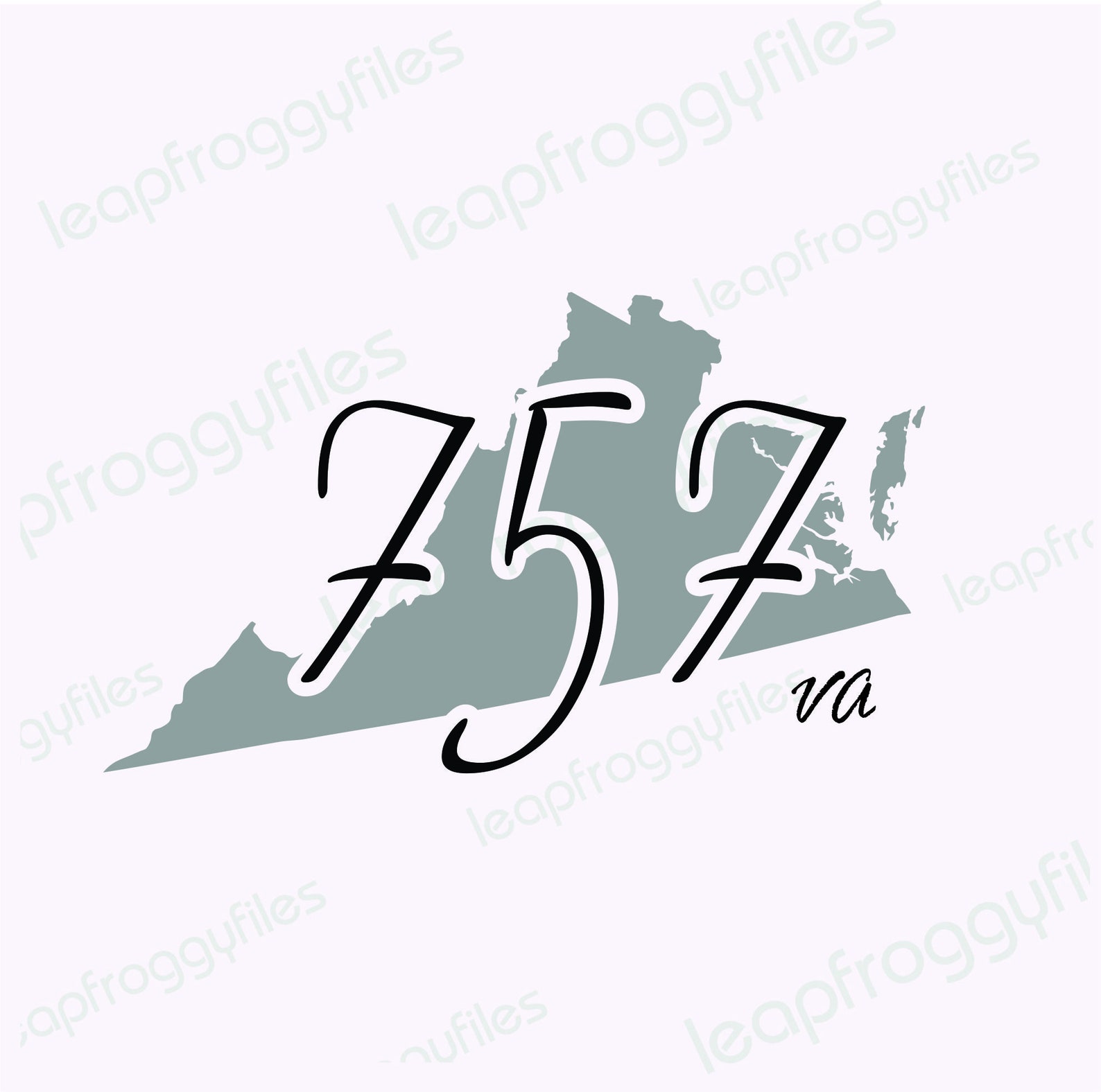Virgina Area Code 757 Area Code 757 Svg File/svg Png Eps Dxf/virginia ...