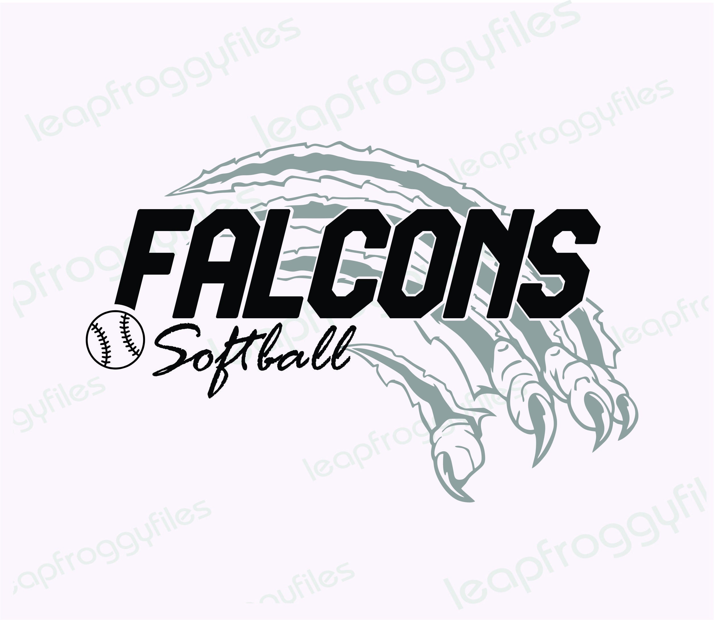 Bird Claw Falcons Softball/falcons Mascot Softball /travel Ball Falcons ...